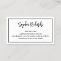 Modern Professional Photo Graduate Introduction Business Card | Zazzle