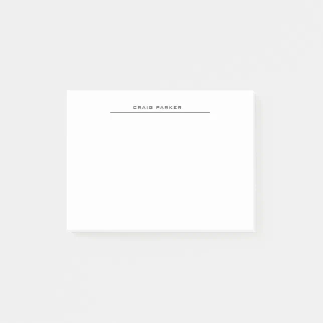 Modern Professional Plain Simple Minimalist Post-it Notes | Zazzle