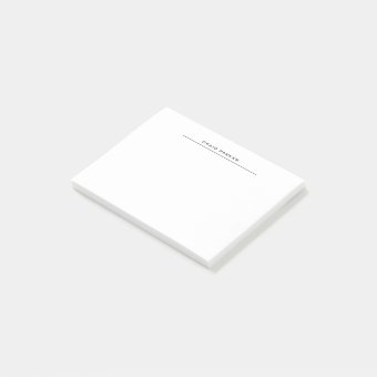 Modern Professional Plain Simple Minimalist Post-it Notes | Zazzle