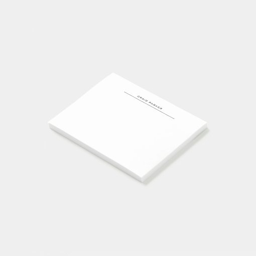 Modern Professional Plain Simple Minimalist Post-it Notes | Zazzle