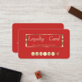 Modern Professional Red Loyalty Card | Zazzle