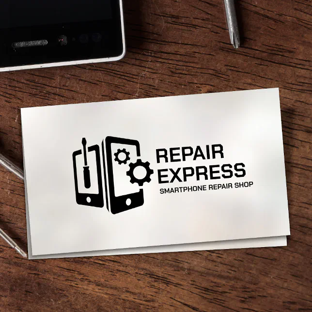 Modern Professional Smartphone Repair Business Card | Zazzle