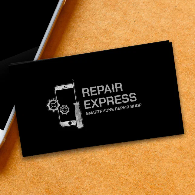 Modern Professional Smartphone Repair Business Card | Zazzle