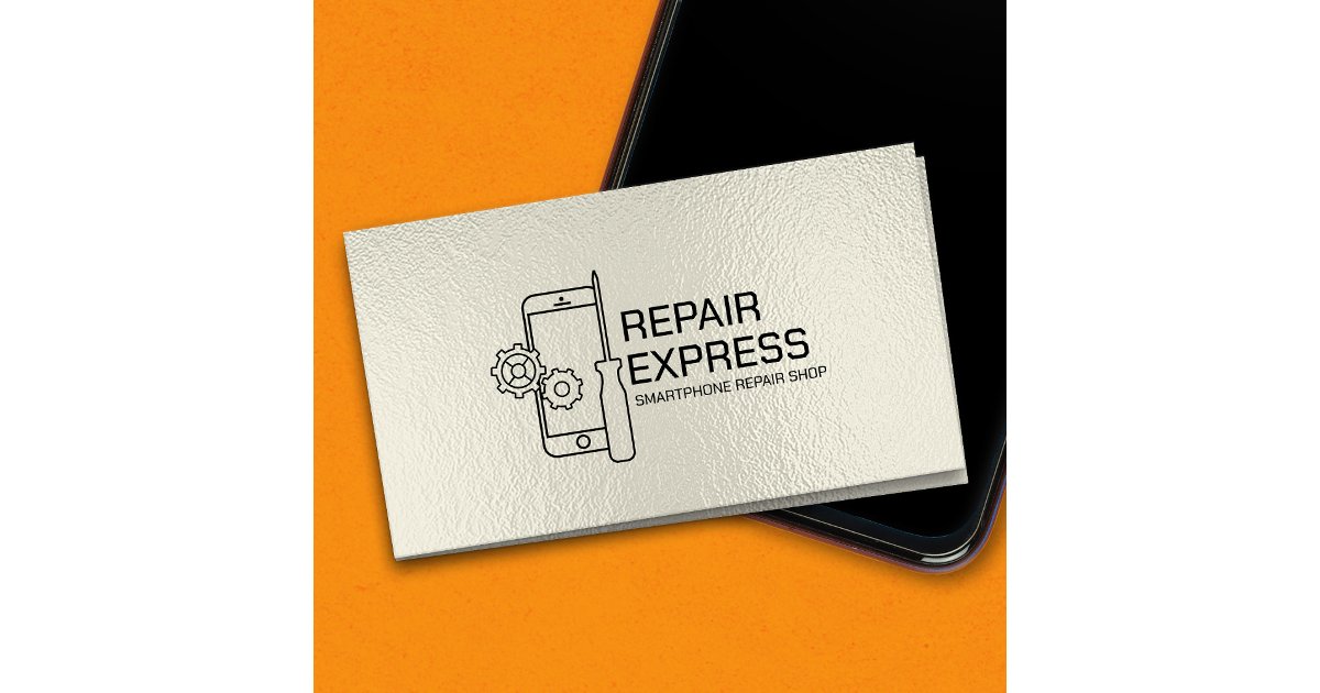 Modern Professional Smartphone Repair Business Card | Zazzle