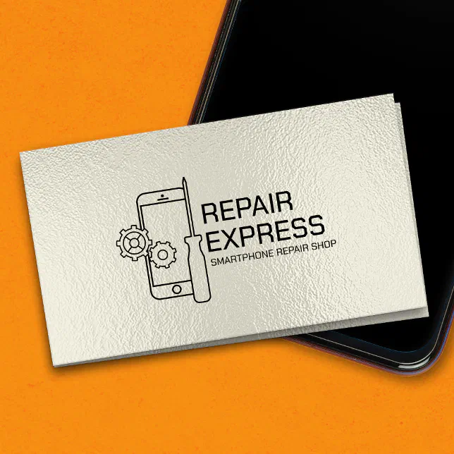 Modern Professional Smartphone Repair Business Card | Zazzle