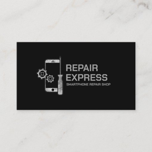 Modern Professional Smartphone Repair Business Card | Zazzle
