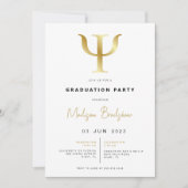 Modern Psychology Graduation Party Invitation | Zazzle