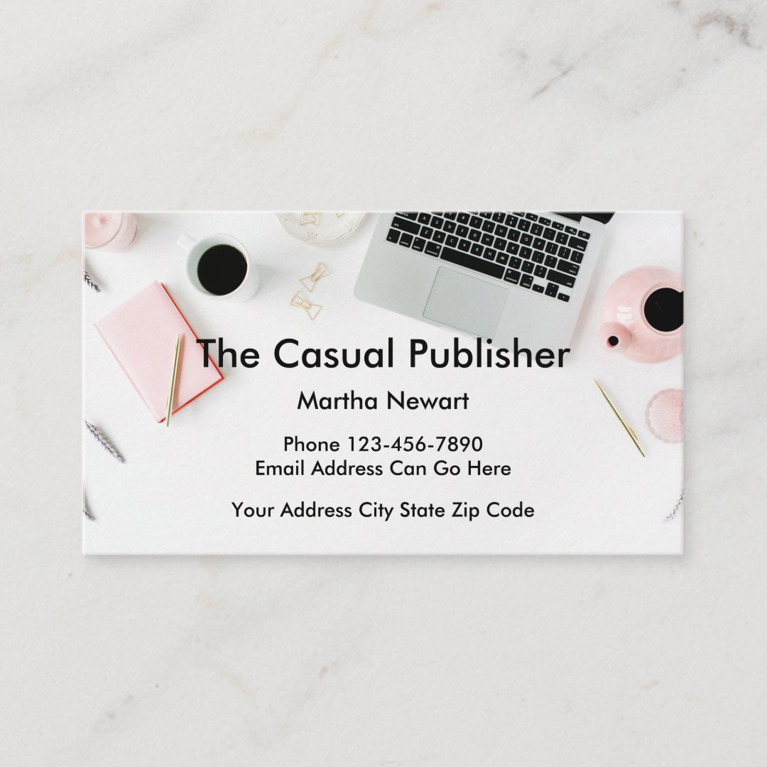 Modern Publisher Businesscards Business Card | Zazzle
