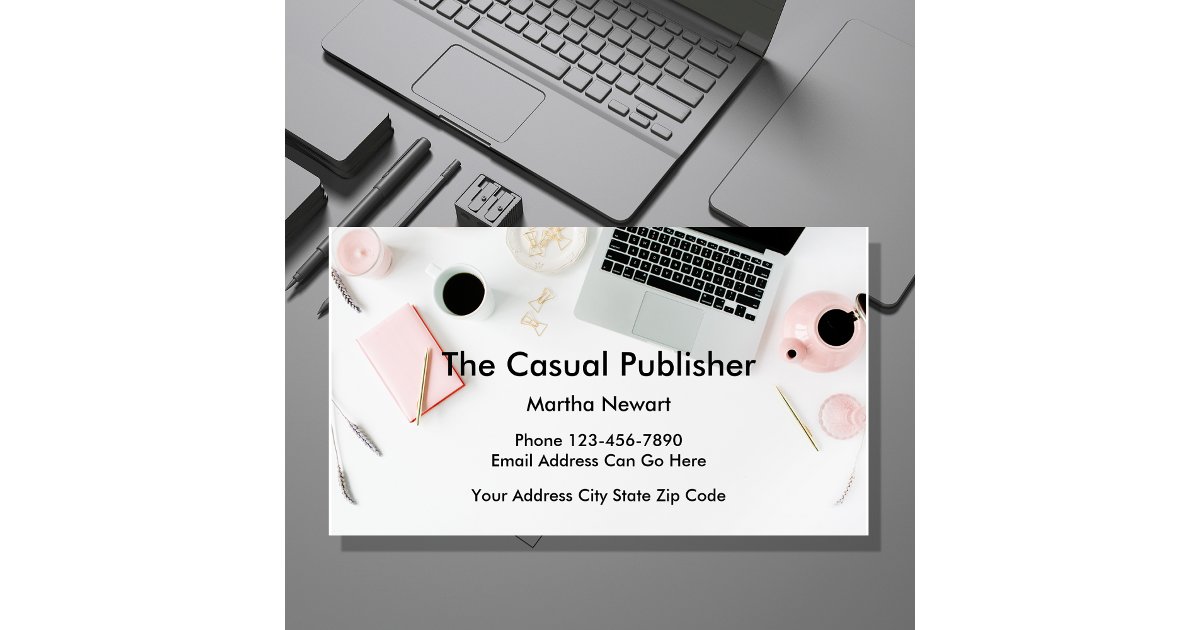Modern Publisher Businesscards Business Card | Zazzle