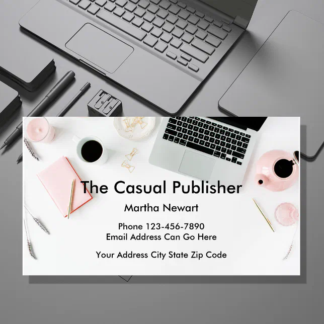 Modern Publisher Businesscards Business Card | Zazzle