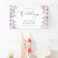 Modern Purple Floral Welcome to Wedding Banner | Zazzle