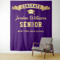 Modern Purple Graduation Party Photo Backdrop | Zazzle