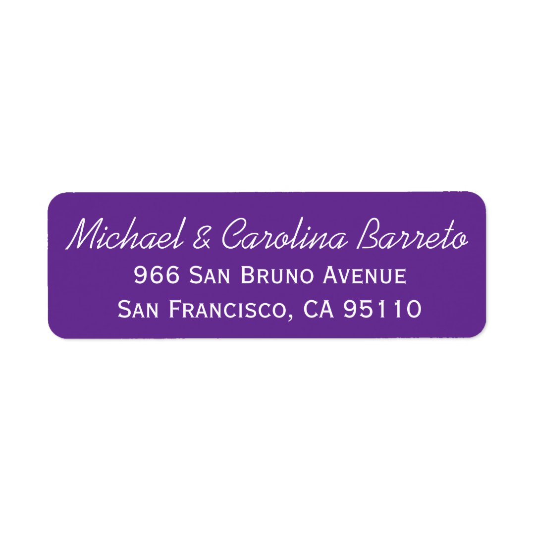 Modern Purple Labels | Zazzle