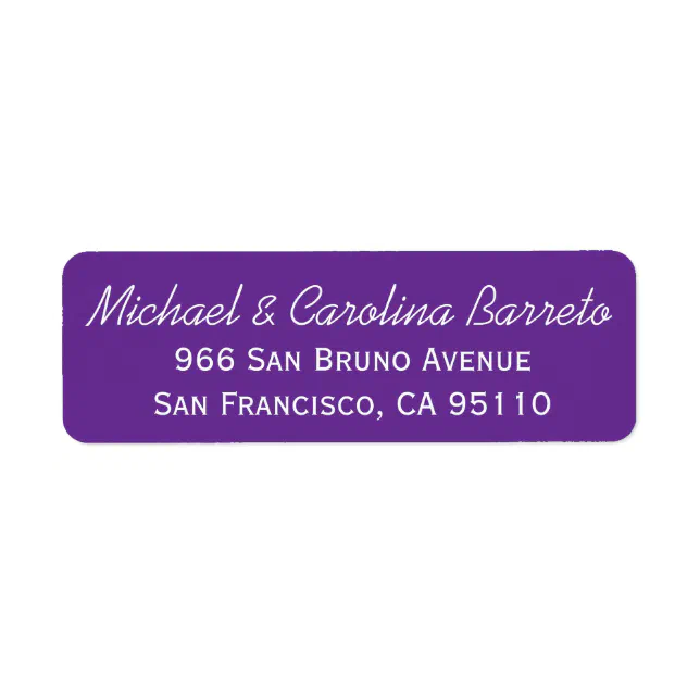 Modern Purple Labels | Zazzle