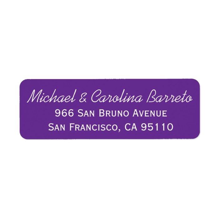 Modern Purple Labels | Zazzle