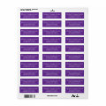 Modern Purple Labels | Zazzle