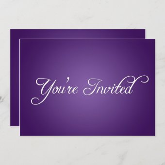 Modern Purple Party Invitation | Zazzle