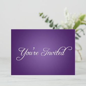 Modern Purple Party Invitation | Zazzle
