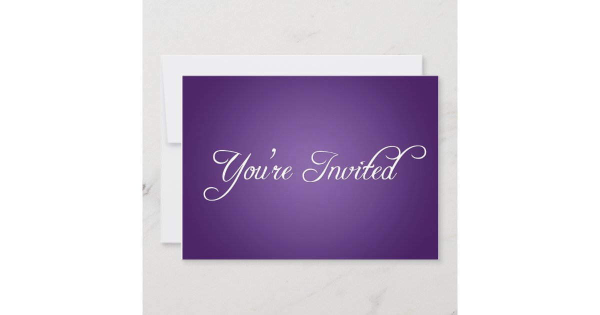 Modern Purple Party Invitation | Zazzle