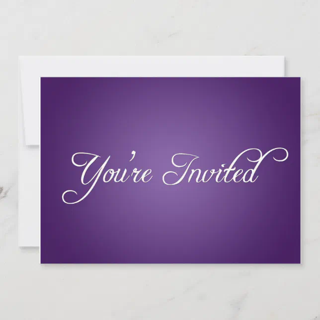 Modern Purple Party Invitation | Zazzle