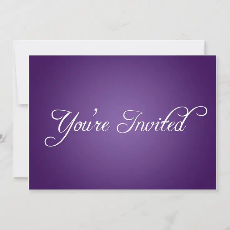 Modern Purple Party Invitation | Zazzle