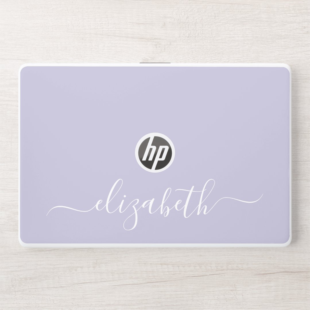 Modern Purple Personalized HP Laptop Skin | Zazzle