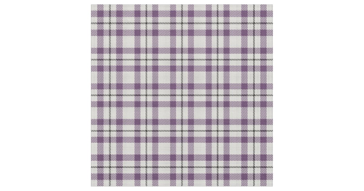 Modern Purple Plaid Fabric | Zazzle