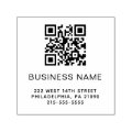Modern QR Code Business Name or Logo Self-inking Stamp | Zazzle