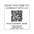 Modern QR Code Business Self-inking Stamp | Zazzle