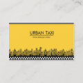 Modern QR Code Cab Taxi Driver Business Card | Zazzle