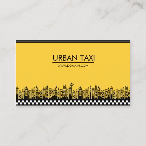 Modern QR Code Cab Taxi Driver Business Card | Zazzle