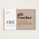 Modern QR Code Gift Voucher | Zazzle