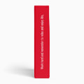 Modern QR Code Minimalist Red Business 3 Ring Binder | Zazzle