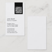 Modern QR code Petroleum Engineer Business Card | Zazzle