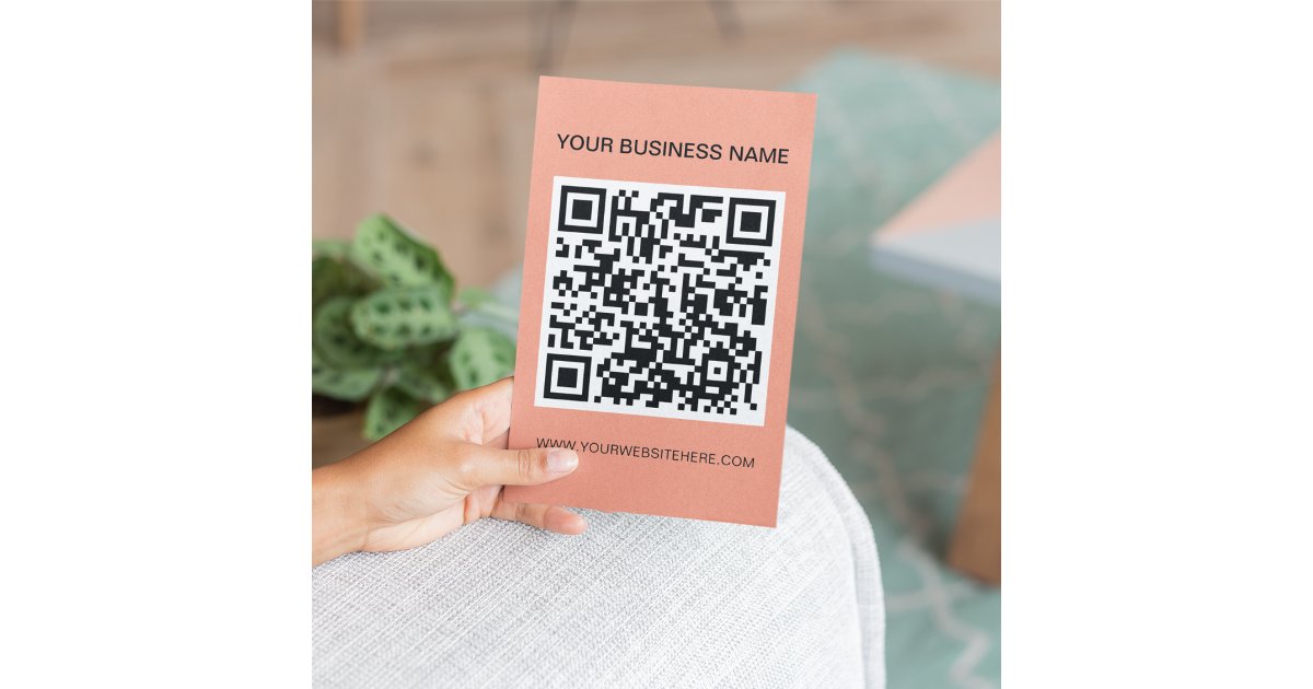 Modern QR Code Scannable Promotional Advertising Flyer | Zazzle