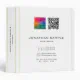 Modern QR Code Upload Corporate Logo Professional 3 Ring Binder | Zazzle