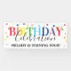 Modern Rainbow Any Age Kids Birthday Celebration Banner | Zazzle