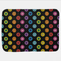 Modern Rainbow Glitter Dot Shimmer Pattern Baby Blanket | Zazzle