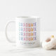 Modern Rainbow Graduate Class of 2024 Coffee Mug | Zazzle
