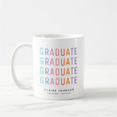 Modern Rainbow Graduate Class of 2024 Coffee Mug | Zazzle