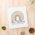 Modern Rainbow Teacher Classroom Planner 3 Ring Binder | Zazzle