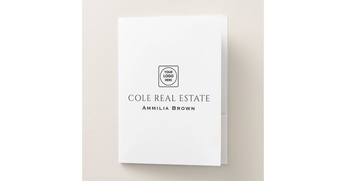 Modern Real Estate | Custom Realtor Listing Folder | Zazzle