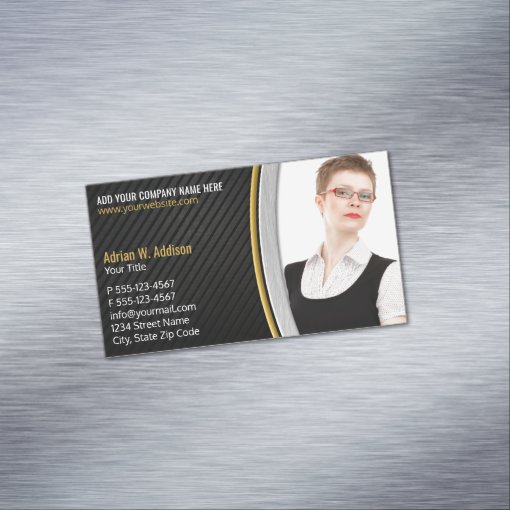 Modern Real Estate Photo Creative Insurance Agent Business Card Magnet ...