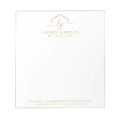 Modern Real Estate Promotional Realtor Logo Notepad | Zazzle