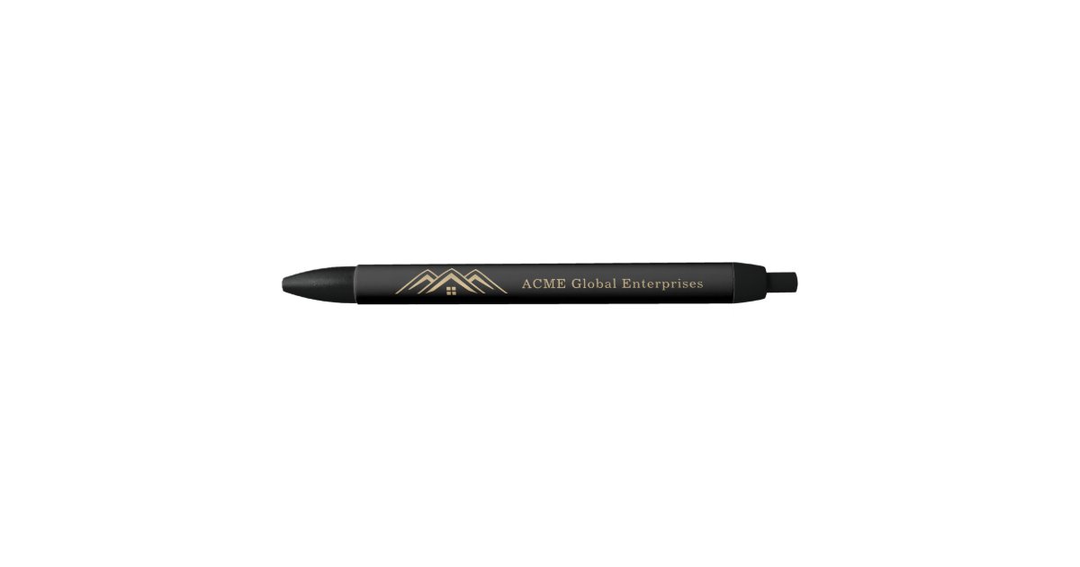 Modern Real Estate Promotional Realtor Logo Pen | Zazzle