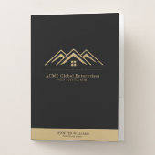Modern Real Estate Promotional Realtor Logo Pocket Folder | Zazzle
