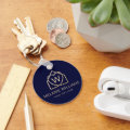 Modern Real Estate Promotional Realtor Your Logo Keychain | Zazzle