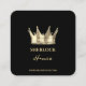 Modern Realtor Crown Faux Gold Square Business Card | Zazzle