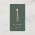 Modern Realtor Real Estate Agent Dark Green Logo Business Card | Zazzle