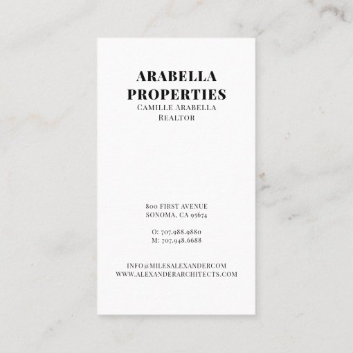 Modern Realtor Real Estate Business Card | Zazzle